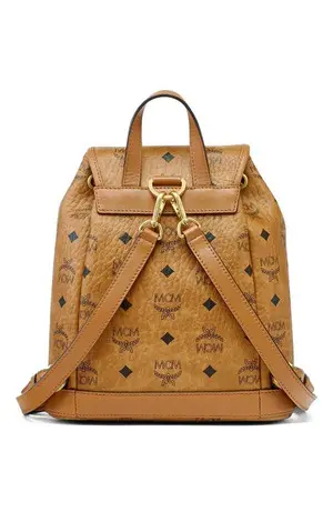 Mcm Mini Aren Backpack - Brown