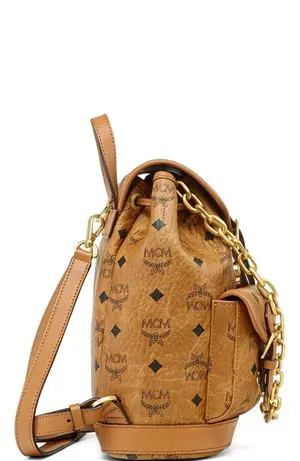 Mcm Mini Aren Backpack - Brown