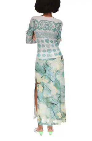 Anna Sui Cosmos Mesh Skirt