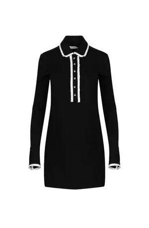 Anne Fontaine Estampe Long Sleeve Dress