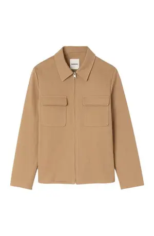 Sandro Zip-up Pocket Jacket - Camel