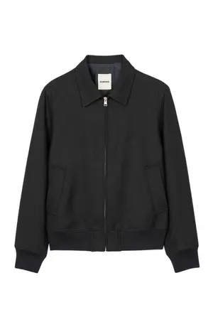 Sandro Zip-up Jacket - Navy Blue