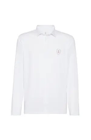 Brunello Cucinelli Short Sleeve Polo - White