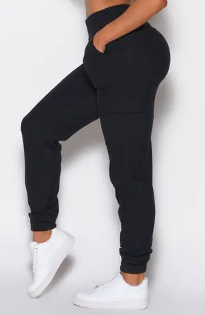 BOMBSHELL SPORTSWEAR Cloud Comfort Joggers - Raven