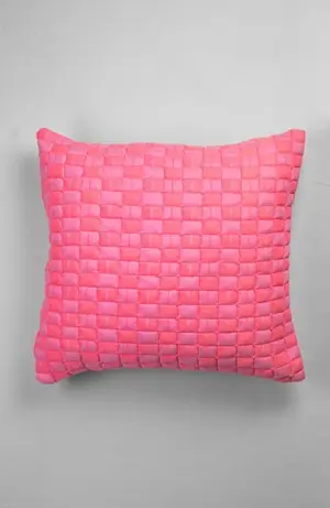 ARCHIVE NEW YORK Quilted Sujani Neon Throw Pillow - Pink