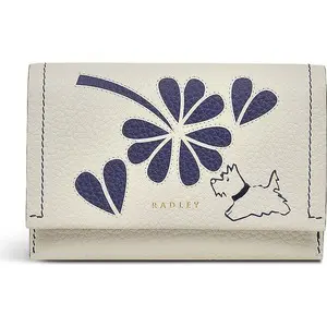 RADLEY Cut Out Floral Flapover Wallet - Chalk