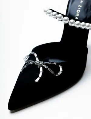 ZENA ZIORA Philippa 100 Pearl Stiletto Mule