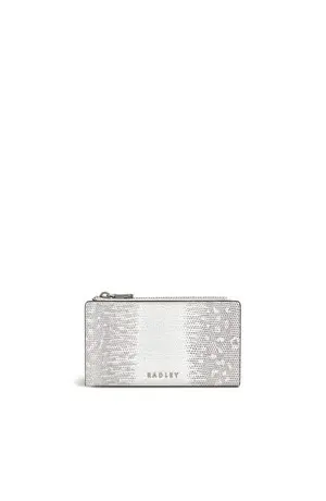 RADLEY Coin Streetfaux Lizard Ziptop Wallet - Bright White