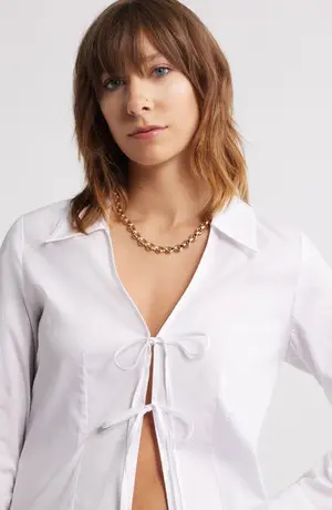 OPEN EDIT Flat Cable Chain Necklace - Gold