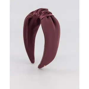 Alexandre De Paris Douceur Satin Headband - Moka