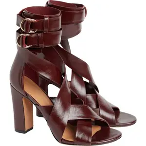 Cynthia Rowley Cece Wrap Heel - Burgundy