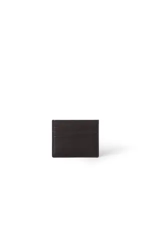 Brunello Cucinelli Calfskin Card Case - Rust Brown