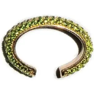 Fry Powers Sparkle Ear Cuff In 14k Gold - Green
