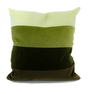 Fry Powers Velvet Ombre Throw Pillow - Sage Green