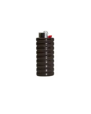 Fry Powers Gio Resin Lighter Holder - Chocolate Brown