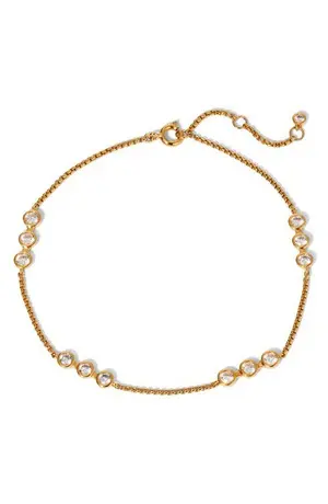 Nadri Brooklyn Zirconia Anklet - Gold