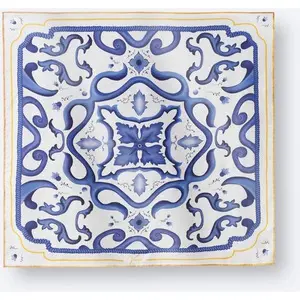 VISCATA Square Scarf - Majolica Blue