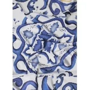 VISCATA Square Scarf - Majolica Blue