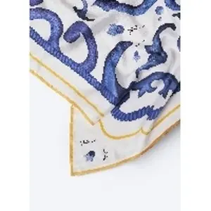 VISCATA Square Scarf - Majolica Blue