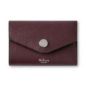 Mulberry Folded Multi-card Wallet - Black Cherry