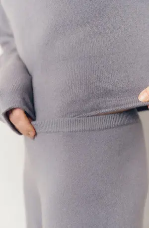 ALL MY LOVE Katie Cashmere Sweater - Cloud