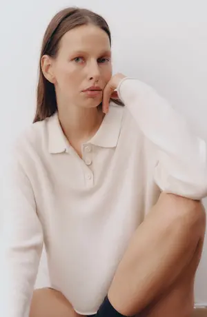 ALL MY LOVE Katie Cashmere Sweater - Oat