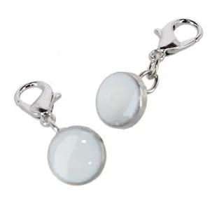 Trafalgar Sutton Collar And Cuff Extenders - White Button With Silver Chain