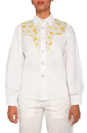 THE LULO PROJECT Alamo Floral Panel Shirt