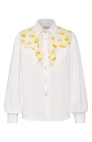 THE LULO PROJECT Alamo Floral Panel Shirt