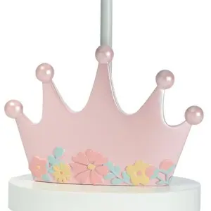 LAMBS & IVY Disney Princesses Crown Nursery Lamp With Shade & Bulb