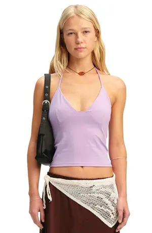 COTTON ON Hold Me Halter - Violet Crush