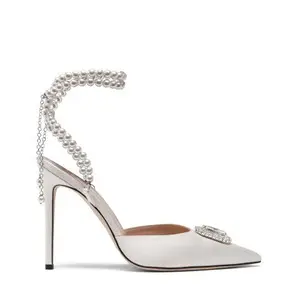 ZENA ZIORA The Dame 100 Pearl Stiletto Heel - Ivory