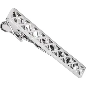 LINK UP Laser Cut Lattice Tie Bar - Silver