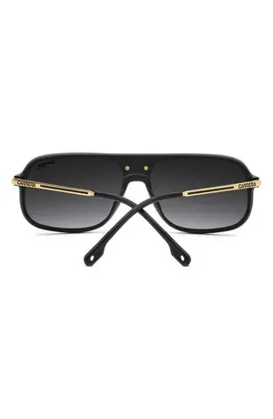 Carrera Eyewear C Sport Oversize Rectangle Sunglasses - Matte Black Gold/dark Grey Sf
