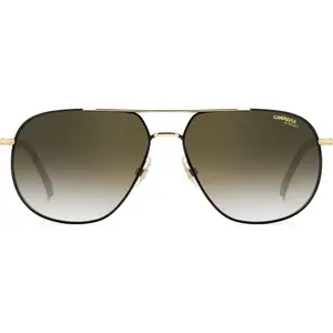 Carrera Eyewear 61mm Navigator Sunglasses - Gold Black/green