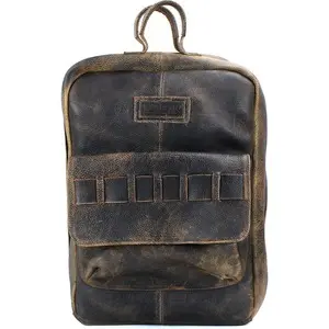Bed Stu Leather Backpack - Black Lux