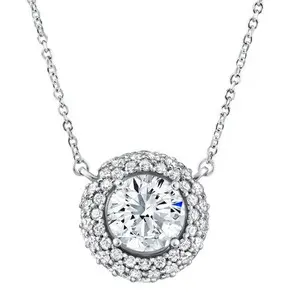 BLISS DIAMOND 3.5ct Euro Lab Grown Diamond Pendant Necklace