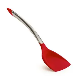 CUISIPRO Silicone & Stainless Steel Wok Turner - Red