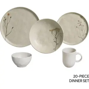 PORTO BRASIL 20 Pc. Dinnerware Set Campestre