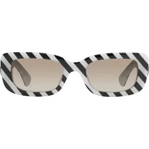 Kurt Geiger 52mm Rectangular Sunglasses - Bone/brown