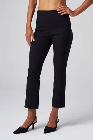 FRANNE GOLDE Cropped Stretch Magic Pant - Black
