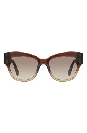 Kurt Geiger 53mm Cat Eye Sunglasses - Brown Gradient