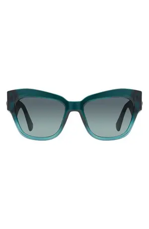 Kurt Geiger 53mm Cat Eye Sunglasses - Green/green Gradient