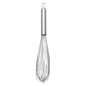 CUISIPRO Solid Handle 10 Inch Egg Whisk - Silver