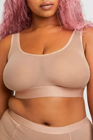 NEGATIVE UNDERWEAR Sieve Bra Top - Buff