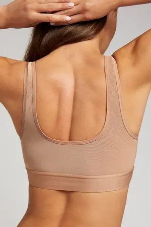 NEGATIVE UNDERWEAR Sieve Bra Top - Buff