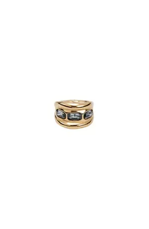 UNODE50 Crystal Ring - Gold