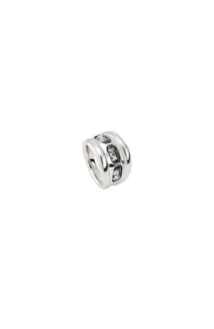 UNODE50 Crystal Ring - Silver