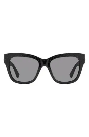 Kurt Geiger 52mm Cat Eye Sunglasses - Black/smoke