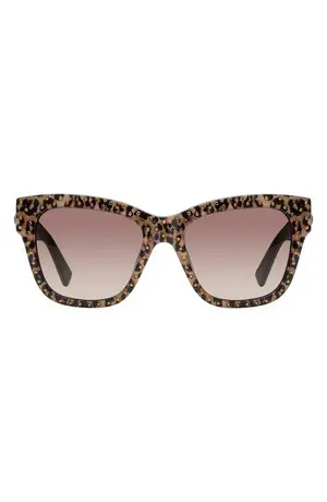 Kurt Geiger 52mm Cat Eye Sunglasses - Brown Gradient